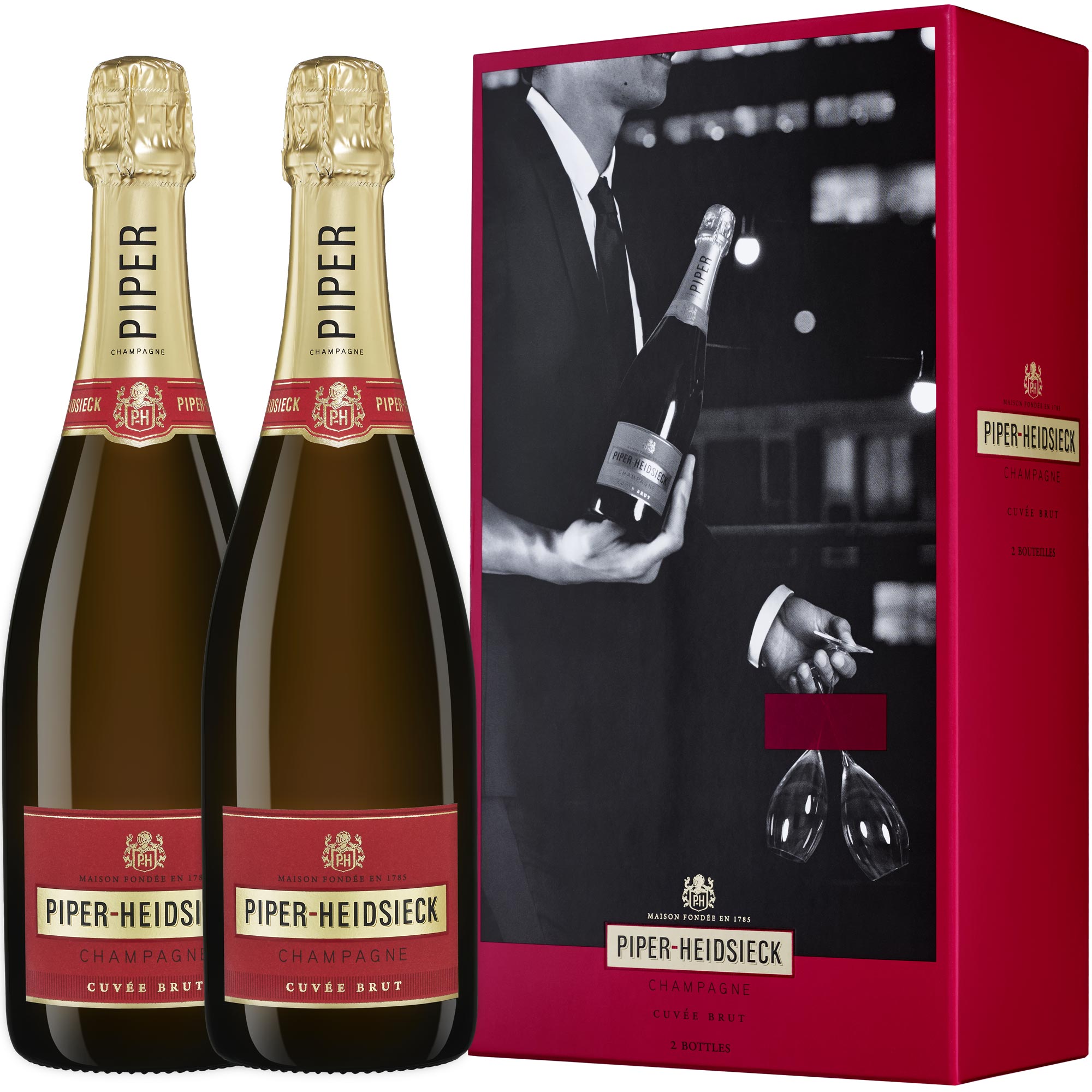 Piper-Heidsieck Cuvée Brut Coffret Duopack 2 Bottles - Champmarket