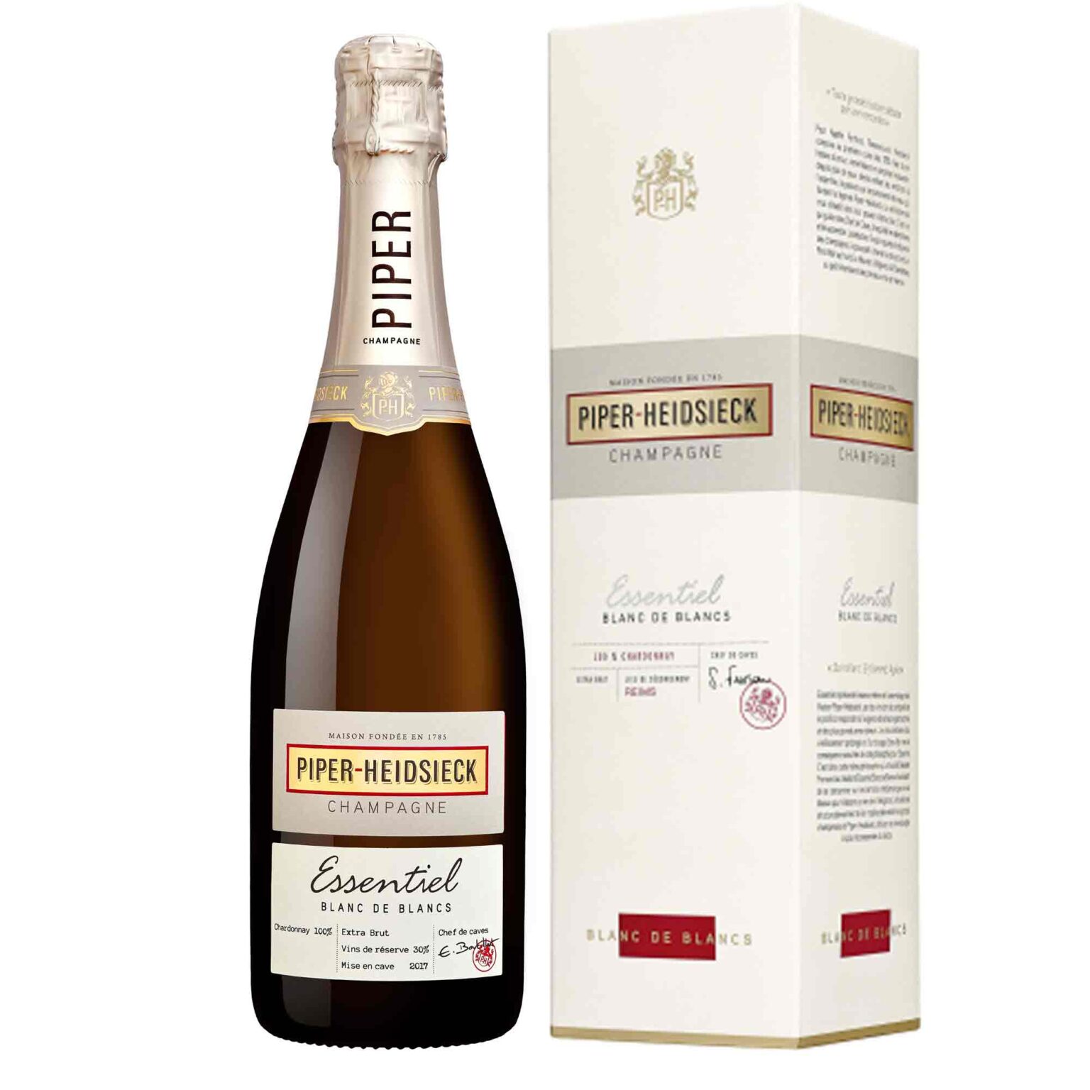 Piper-Heidsieck Essentiel Blanc de Blancs Extra Brut Bottiglia con astuccio - Champmarket