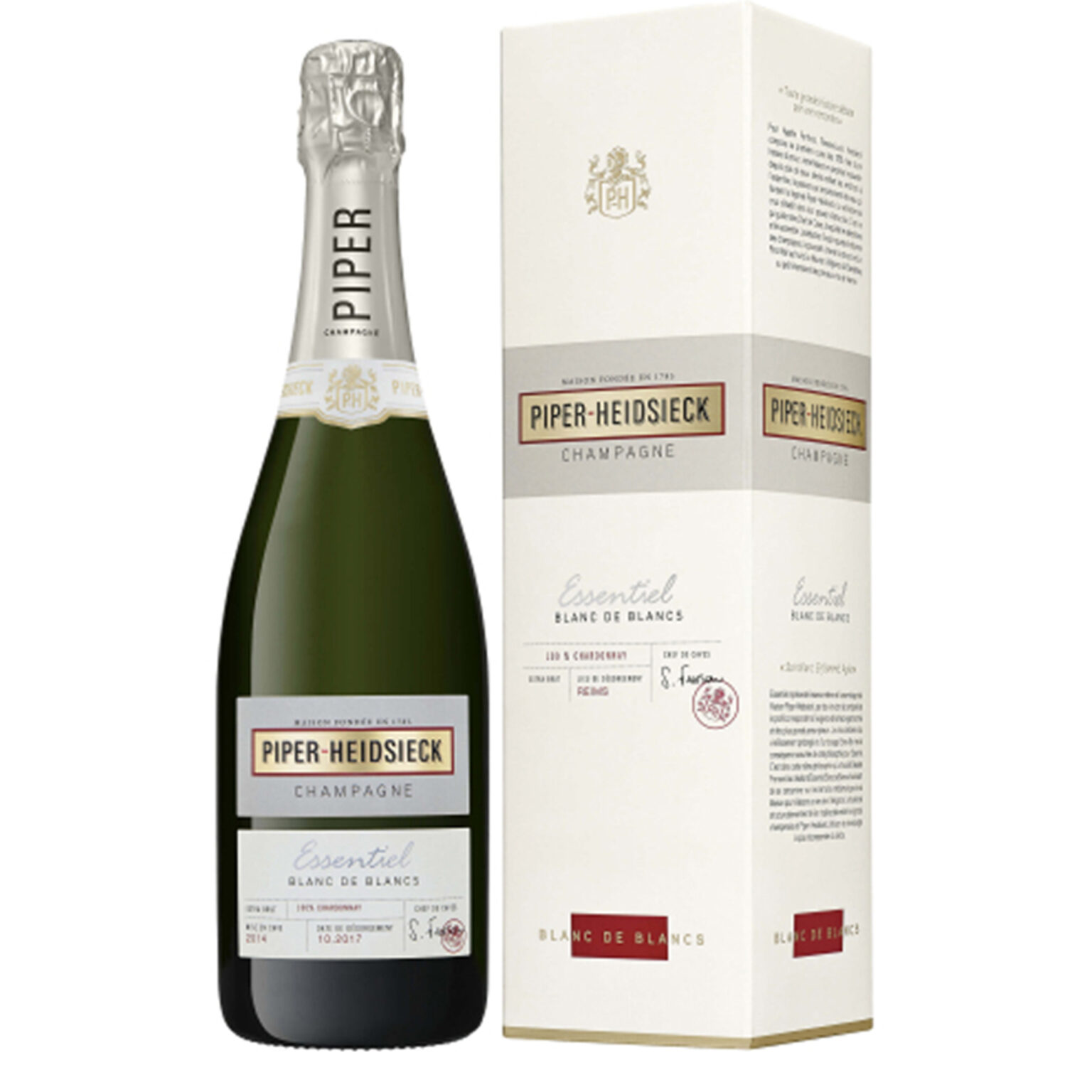 Piper-Heidsieck Essentiel Blanc de Blancs Extra Brut Bouteille avec étui - Champmarket