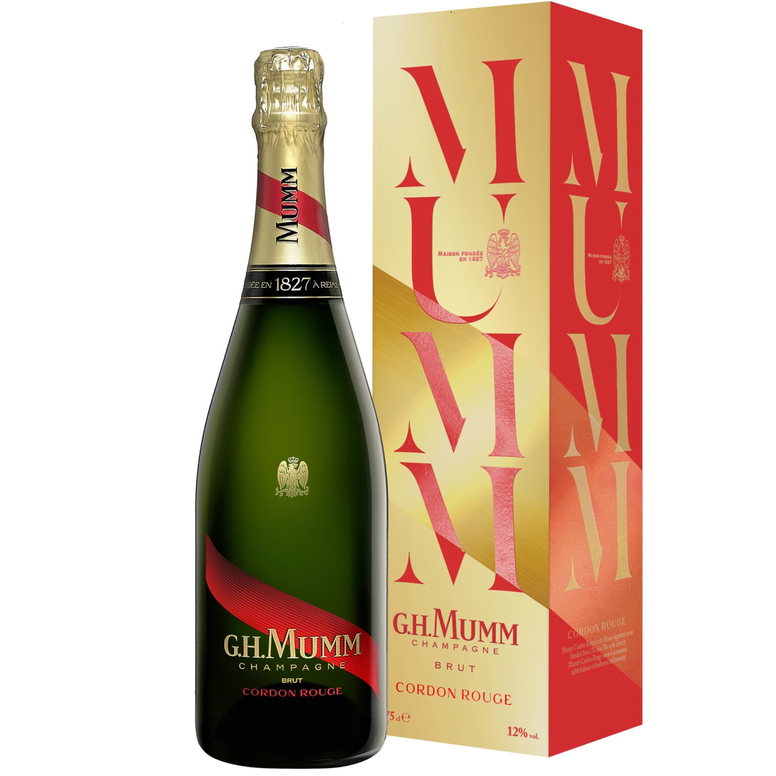 Mumm Cordon Rouge Brut bouteille avec étui - Champmarket