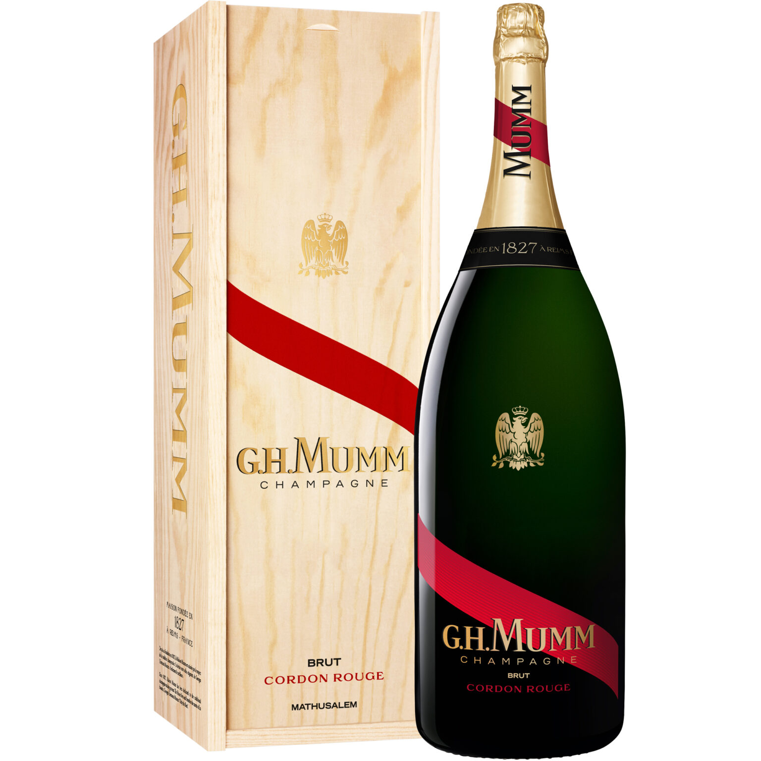 Mumm Cordon Rouge Brut Mathusalem avec coffret bois - Champmarket